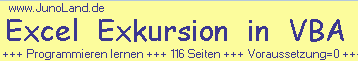 [EXCEL-Exkursion in VBA] - Einführung in Excel-VBA-Programmierung